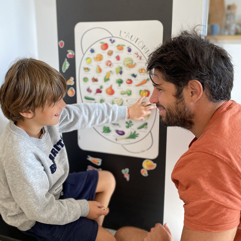 Affiche magnétique des saisons fruits et légumes - En vente |Ferflex ...